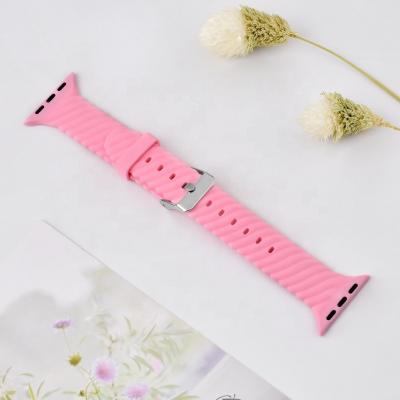 China 38 40 42 44mm de Riemband van het Silicone Rubberhorloge voor Apple-Horloge 7 6 5 4 3 2 1 Te koop