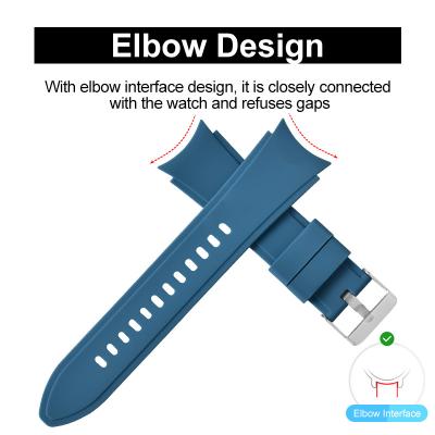 Cina I cinturini di orologio molli del silicone sgomitano i cinturini del silicone di progettazione del rilascio rapido in vendita