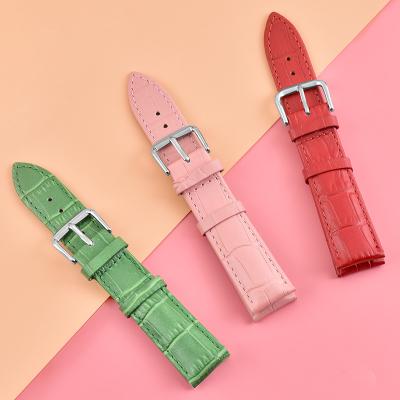 Cina Cinturino di orologio su ordinazione della pelle bovina 12-24mm, cinturino di cuoio molle impermeabile in vendita