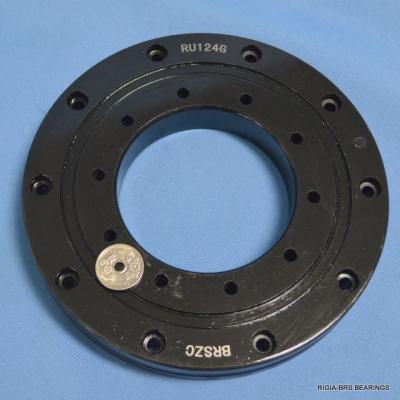China RU124(G) crossed roller bearings 80x165x22mm compact structure with mounting holes for sale