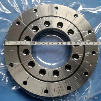 China RU148 crossed roller bearings 90x210x25mm slewing ring with mounting holes for sale