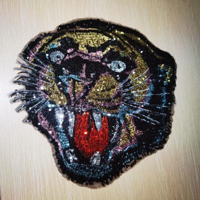China Fashion Embroidery Custom Patch Pearl Self Adhesive Printed Gold Glitter for sale