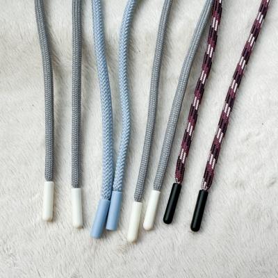 China 70cm Draw String Cord With Plastic Tips Shoe Lace For Garments Or Shoes for sale