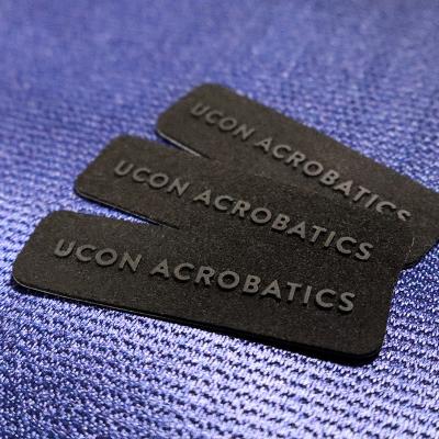 China Customized Silicone Embossed 3D Logo Heat Transfer Label For Clothing for sale