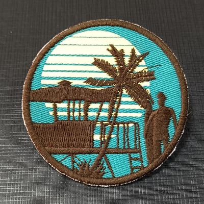 China Custom Embroidery Patch 3D Puff LOGO Badges Sew On Iron On Clothing Patches for sale