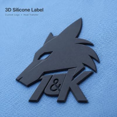 China Custom Silicone Heat Transfer Labels designed for long lasting durability and vibrant color retention on fabric products for sale