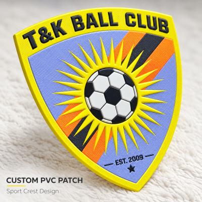 China Custom Waterproof 3D TPU Crest Badges with Eco-Friendly Material and Customizable Shape for Sports Apparel for sale