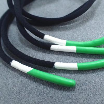 China Silicone Tips 140cm Braided Elastic Cord For Shoes for sale