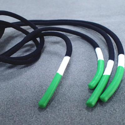 China Silicone Tips 140cm Braided Elastic Cord For Shoes for sale