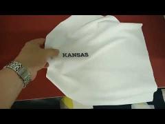Custom Clothing 3D Raised Silicone Rubber Heat Transfer Label Washable