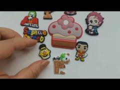 Custom Cartoon Character Fashion Design Relief Logo PVC Silicone Rubber Badge