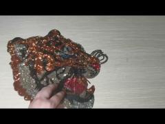 方法刺繍注文パッチの真珠の自己接着印刷された金のきらめき
