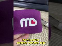 Factory Custom Design Silicone Heat Transfer Logo Soft Silicone Heat Transfer 3D Silicon Patch for Clothes