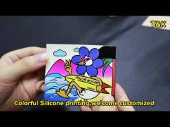De Microfiber Gedrukte Opgeheven Markeringen van Siliconelogo patch for clothing brand