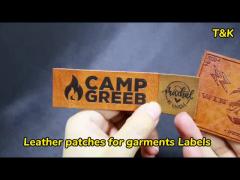 Customized Fiber Planting PU Leather Transfer Label Silicone Soft 3D Logo