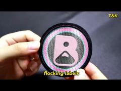 タタミ 織物 フロッキング エフェクト 刺身 衣料品ラベルのパッチバック