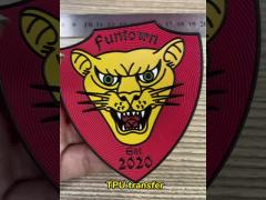 Ferro su patch di trasferimento di calore TPU Produttore Etichetta stampata in 3D in rilievo TPU per T-shirt