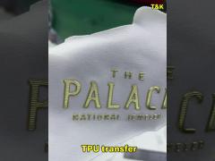 3D metal gold effect with texture,arc raised up effect 