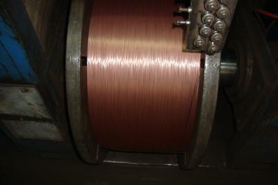 China 0.36g/kg Bronze Coated 98.3% Cu Annealed Steel Wire for Planes Smooth Coating 1.8mm for sale