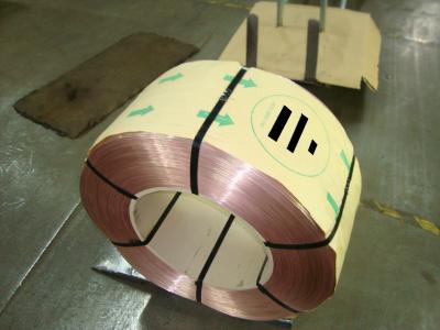 China Smooth Coating 2100Mpa Tensile Strength Copper Clad Steel Wire 1255N/50mm Adhesion 0.965mm for sale