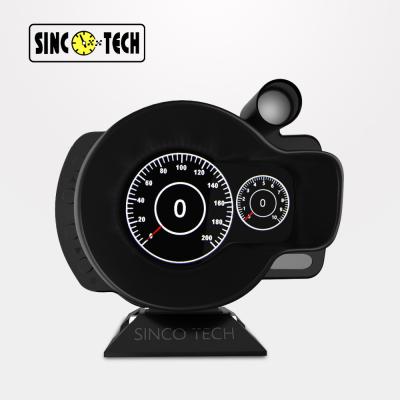 China Black OBD2 Sinco Tech Digital Dash Intake Air Temperature Digital Display Kit for sale
