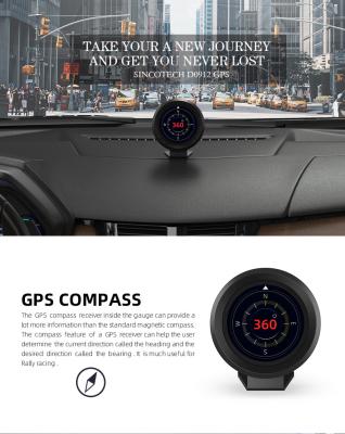 China 8VDC 12000rpm Touch Compass Lap Time Speed Gauge for sale