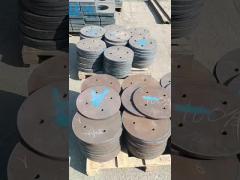 Placas de acero al carbono de metal negro para máquinas de estampado Partes de placas laterales Partes de corte por llama