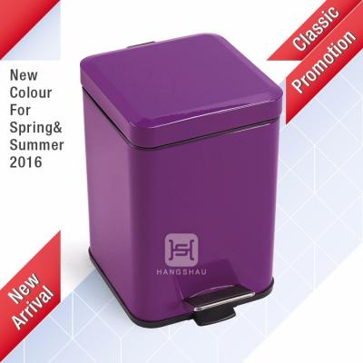 China OEM waste bin garbage bin foot pedal bin 6L for sale