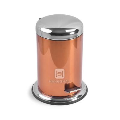 China copper color Baseboy 3L bin foot pedal operated for sale