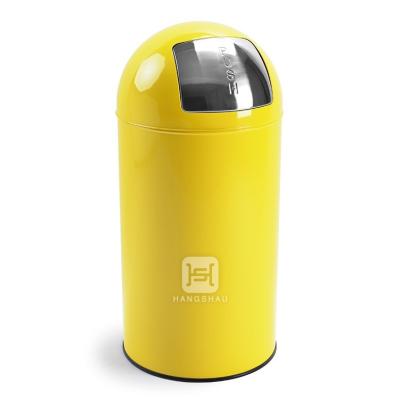 China 50L round push bin with dome top lid for sale