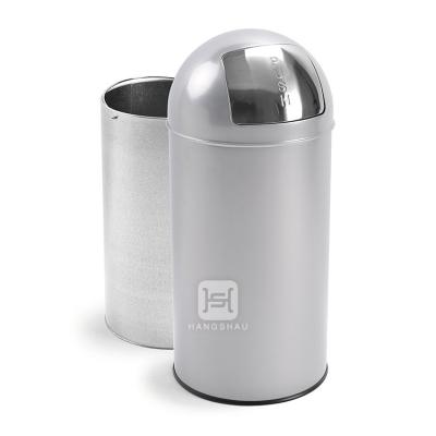 China 35L eco friendly round push dust bin with or without bucket for sale