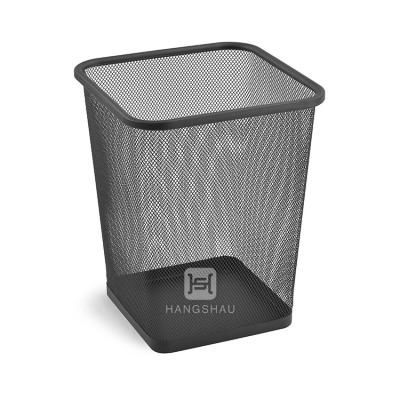 China 12L square office iron trash bin for sale