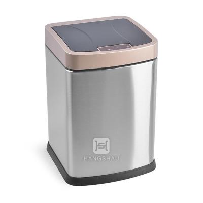 China 9L creative stainless steel rubbish bin for sale