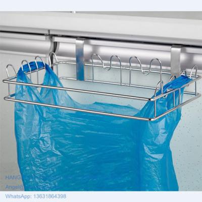 China good price stainless steel waste bag hanging bin bench bin for sale