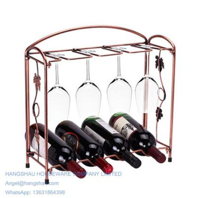 China dismountable metal wire display wine bottle holder for sale