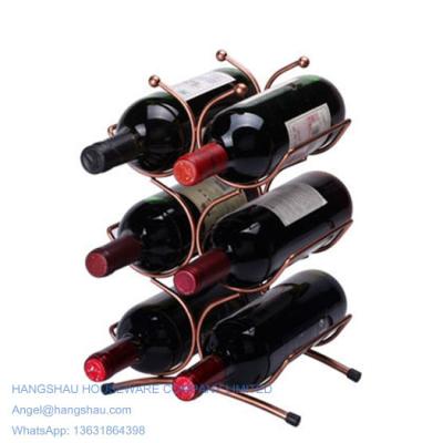 China 6 bottles simple wine bottle holder for home for sale