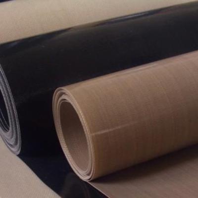China PTFE coated fiberglass fabric, high quality, color golden or black, chemical resistance, 140 g/m2 for sale
