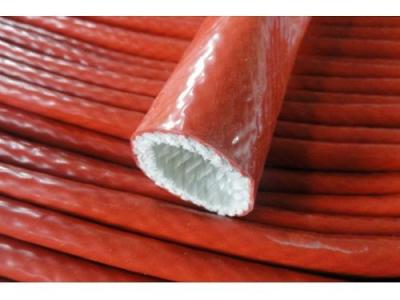 China Silicone coated Fiberglass Sleeving Fiberglass pipe silicone sleeve, Competitive price, Heat insulation for sale