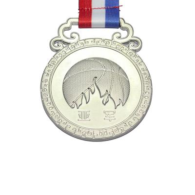 Cina Maratona d'argento del premio delle medaglie in lega di zinco in bianco del ricordo 3D che esegue la medaglia di sport del metallo in vendita