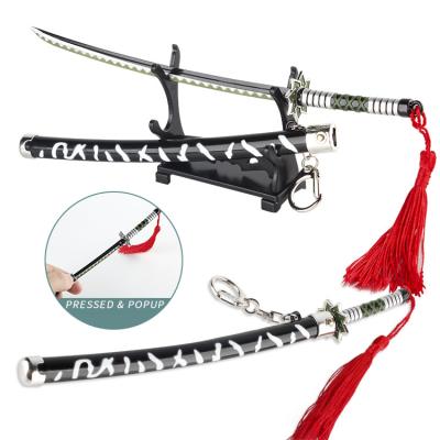 China Anime Sword Demon Slayer Shinazugawa Sanemi Nichirin Mini Katana Sleutelhanger Te koop
