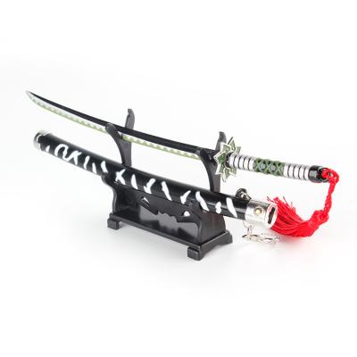 China Anime Sword Demon Slayer Shinazugawa Sanemi Nichirin Mini Katana Sleutelhanger Te koop