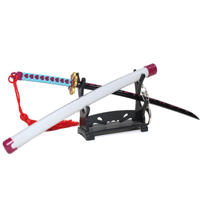 China 22cm Demon Slayer Sword keychain Mini Kanroji Mitsuri Anime Katana Metal Te koop