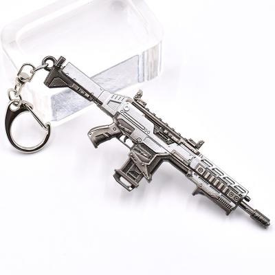 Cina Steelseries Apex Pro Mekanik Gaming Metal Gun Keychain APEX Hero Hemlock Assault Gun Model in vendita