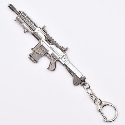 Cina Steelseries Apex Pro Mekanik Gaming Metal Gun Keychain APEX Hero Hemlock Assault Gun Model in vendita