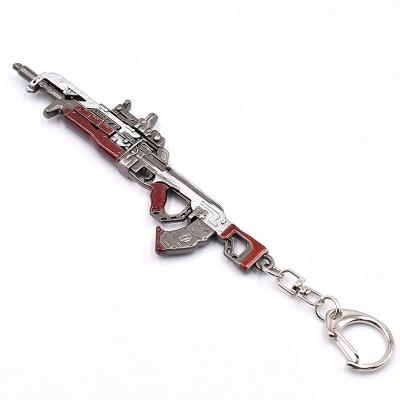 Cina Metal Game Gun Item Mini Keychain Toy Apex VK47 Assault Rifle Model in vendita