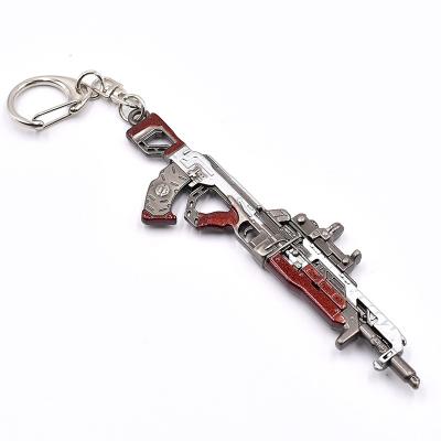 Cina Metal Game Gun Item Mini Keychain Toy Apex VK47 Assault Rifle Model in vendita