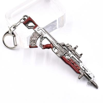 Cina Metal Game Gun Item Mini Keychain Toy Apex VK47 Assault Rifle Model in vendita