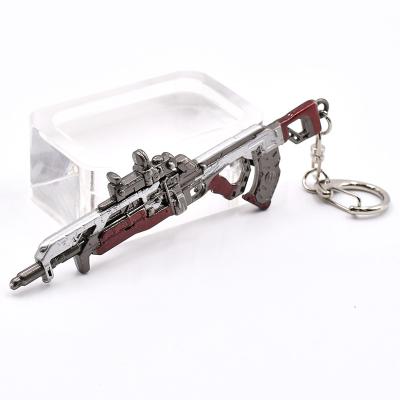Cina Metal Game Gun Item Mini Keychain Toy Apex VK47 Assault Rifle Model in vendita