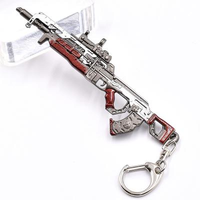 Cina Metal Game Gun Item Mini Keychain Toy Apex VK47 Assault Rifle Model in vendita