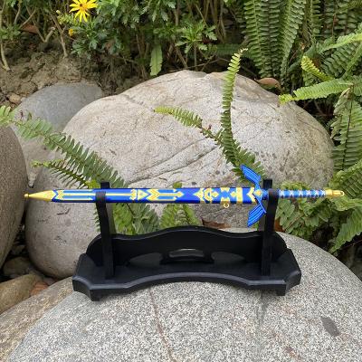 China ODM Anime Sword Keychains Model Miniature Alloy Sword With Display Stand à venda